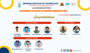 JEPPIAAR INSTITUTE OF TECHNOLOGY