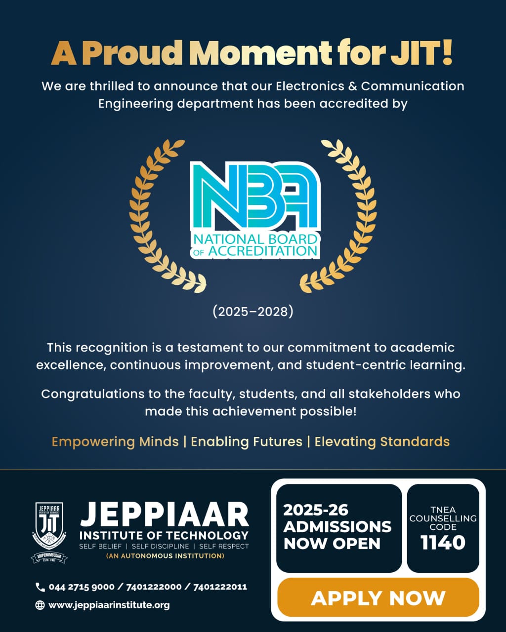 JEPPIAAR INSTITUTE OF TECHNOLOGY